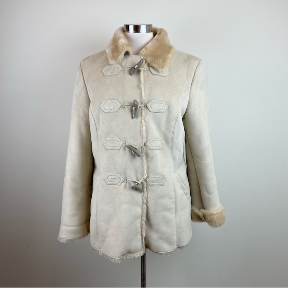 Ann Taylor | Jackets & Coats | Ann Taylor Solid Tan Brown Faux Fur ...